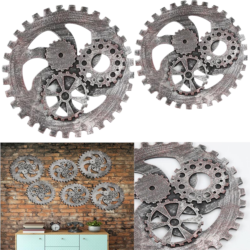 Retro Wooden Steampunk Gear Wall Hanging Decor for... – Vicedeal