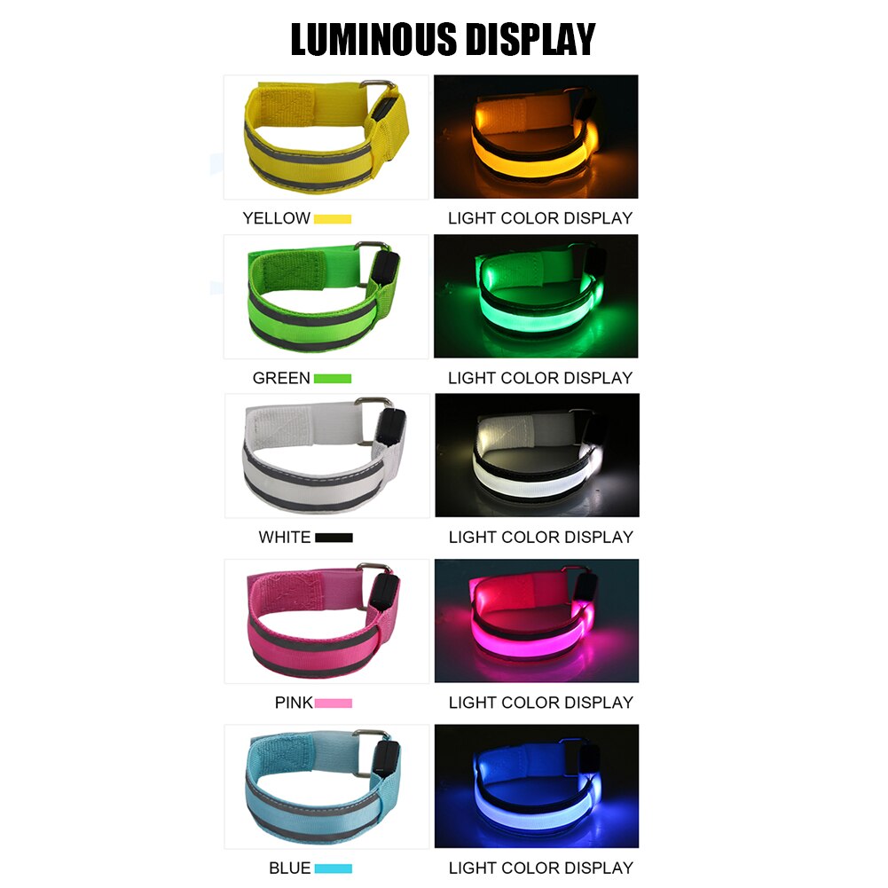 LED Reflective Light Armband Safety Belt Night Run... – Grandado
