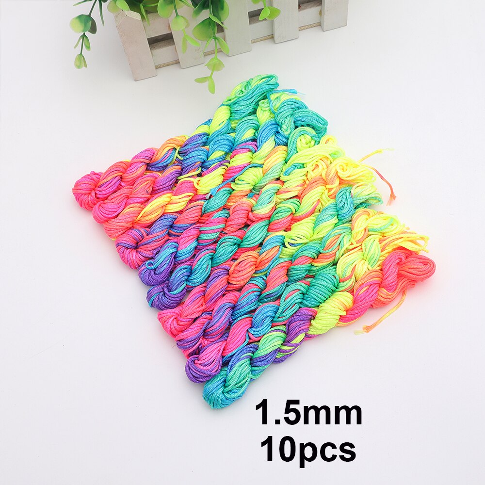 Macrame Nylon Cord Kumihimo Rainbow Diy Handmade B... – Grandado