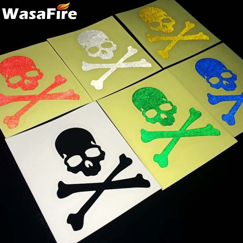 1PCS Reflective Bicycle Sticker Fluorescent Skull ... – Grandado