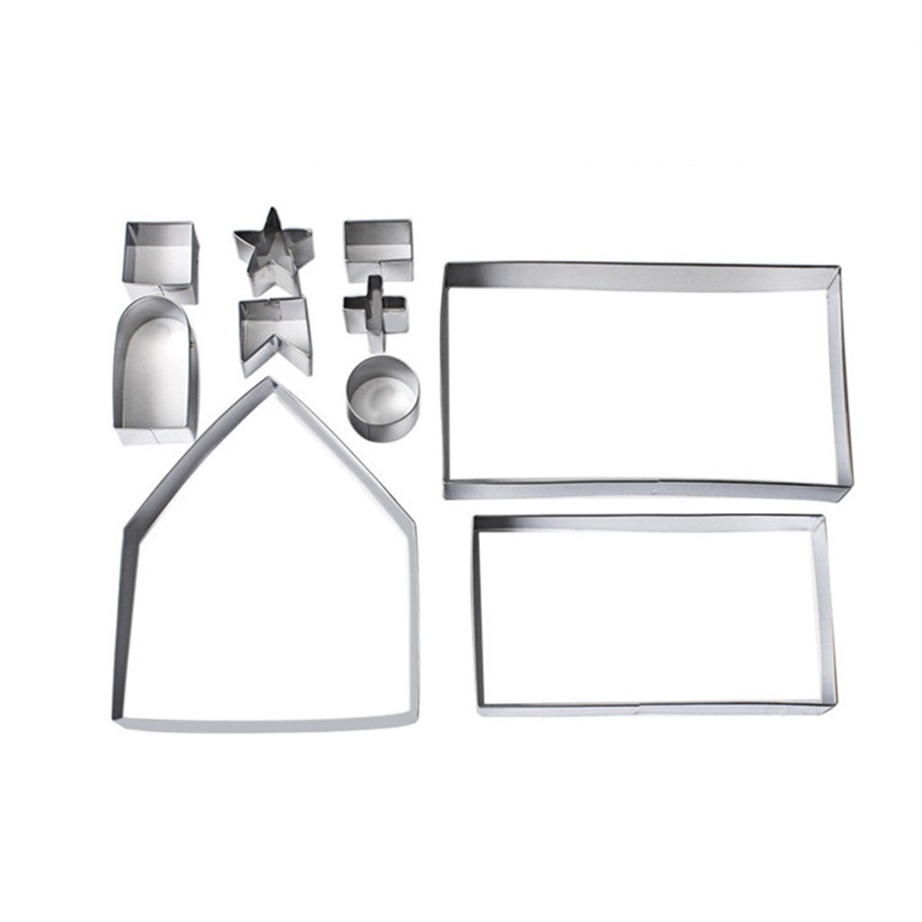 3d rostfria kakor formar jul pepparkakshus 10- del... – Vicedeal