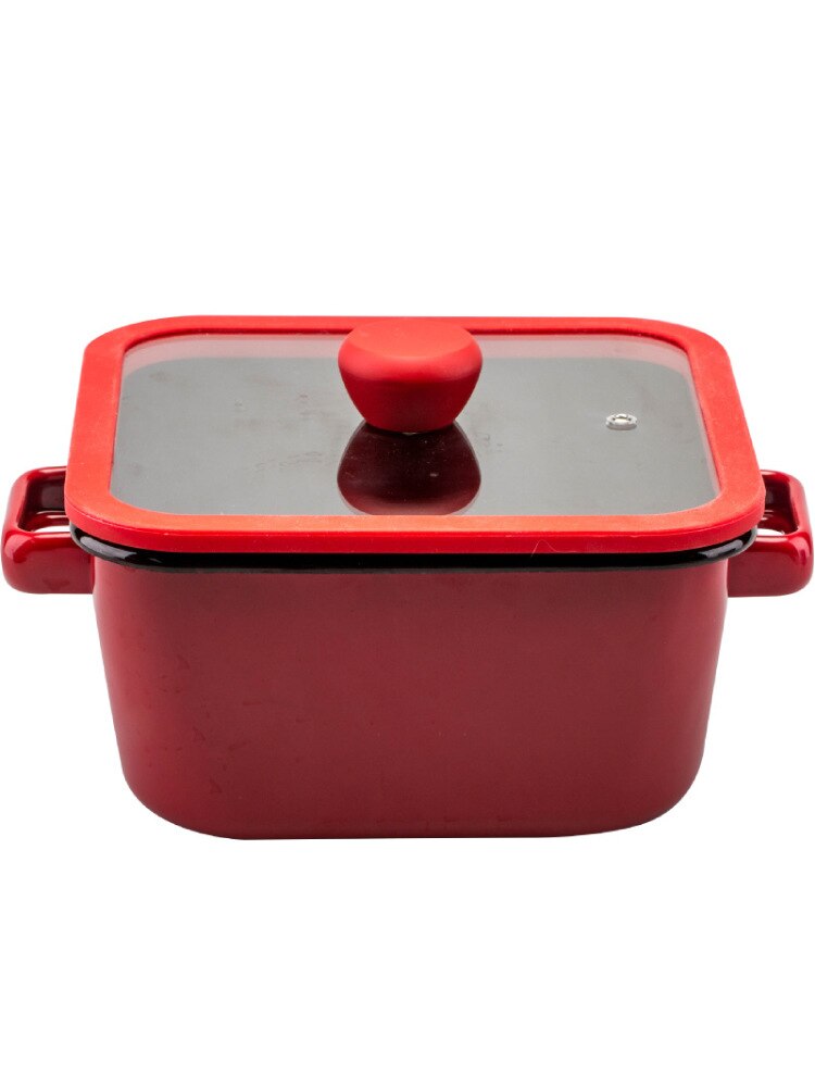 Sartén olla roja cacerola de cerámica parrilla oll... – Grandado