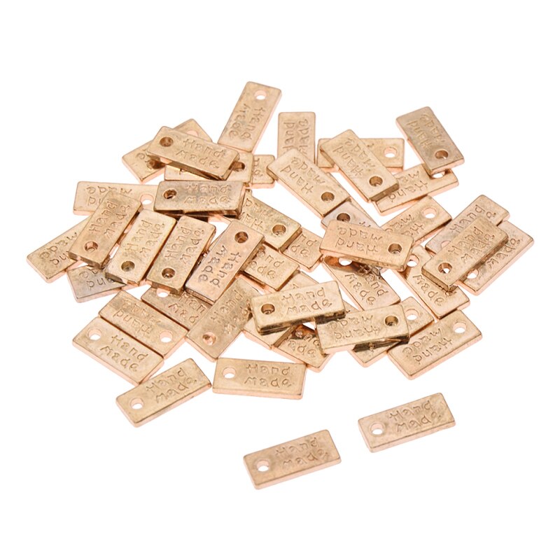 50pcs/pack Hand Made Letter Metal Tags For Garment... – Grandado