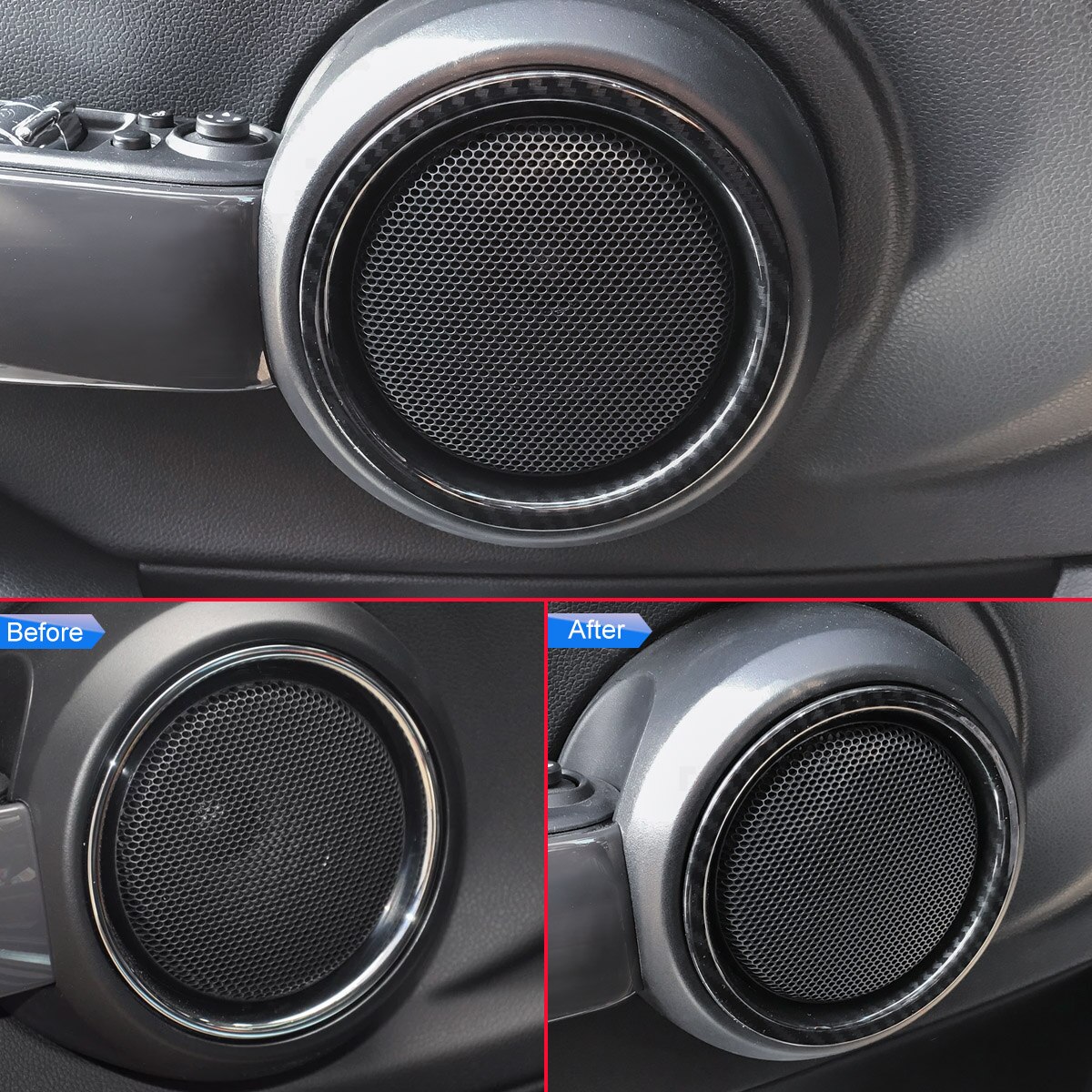 2x Speaker Ring For Mini Cooper F56 F57 Hatch/Cabr... – Grandado