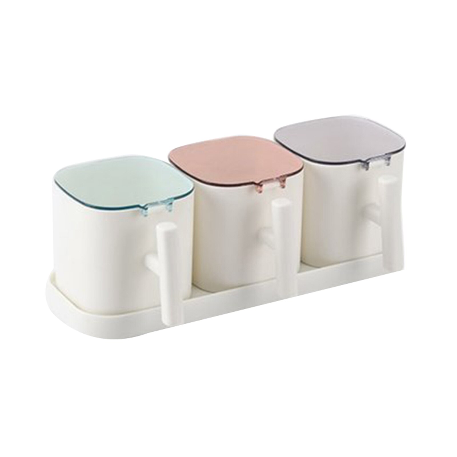 Claro tempero cremalheira tempero potes 3/4 peça c... – Grandado