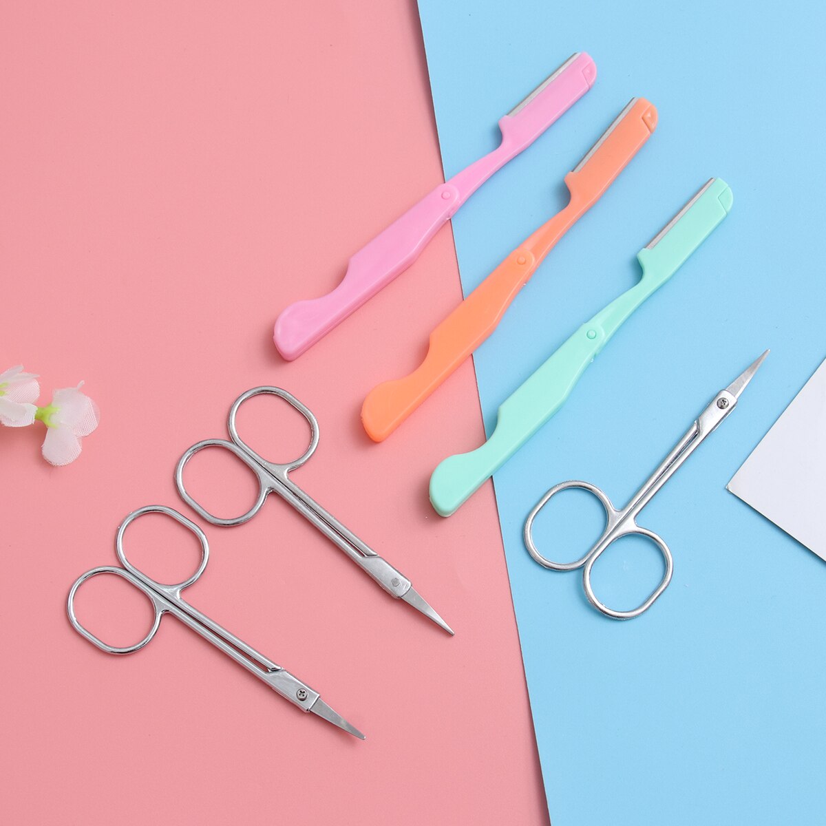 6 Pcs Trimmers Simple Makeup Tool Set Scissor Razo... – Vicedeal