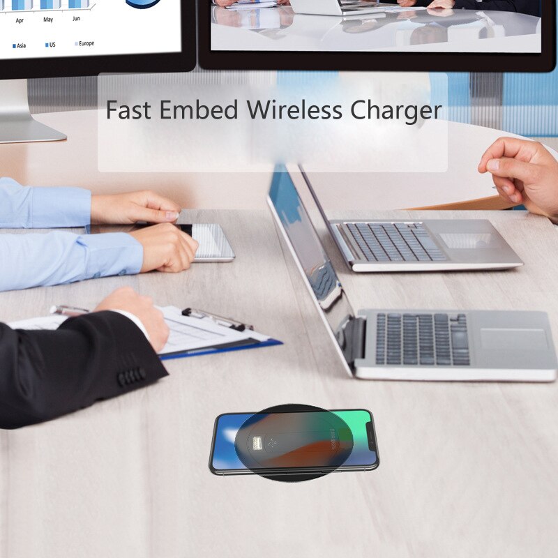 Embed Desktop Fast Wireless Charger Furniture Offi... – Grandado