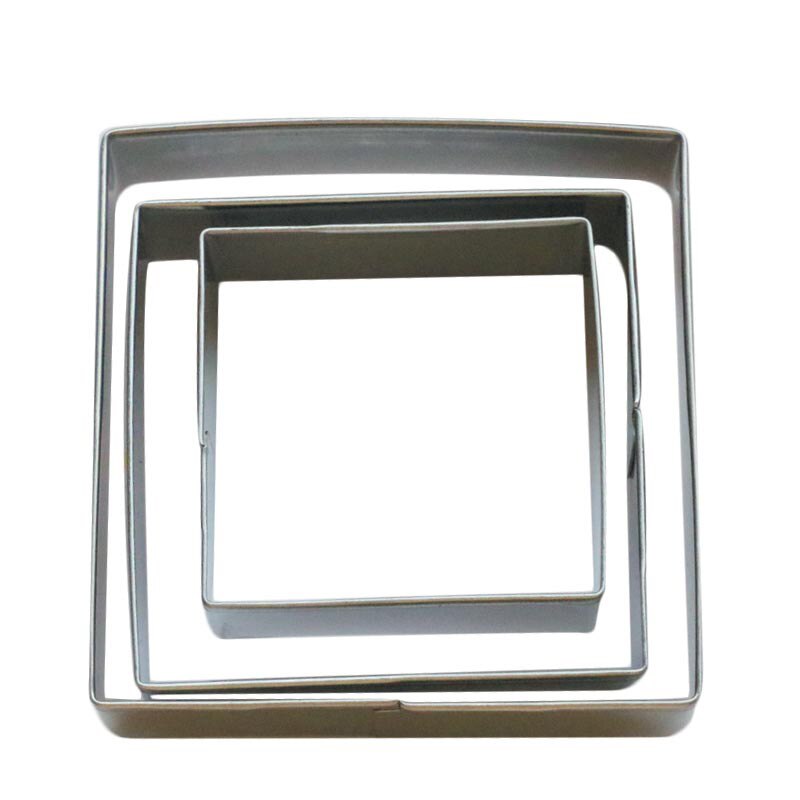 3Pcs/Set Plaque Cutter Cookies Frame Cake Oval Squ... – Vicedeal