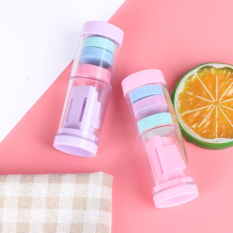 Pencil Sharpener Candy Color With 4pcs Erasers Kaw... – Grandado