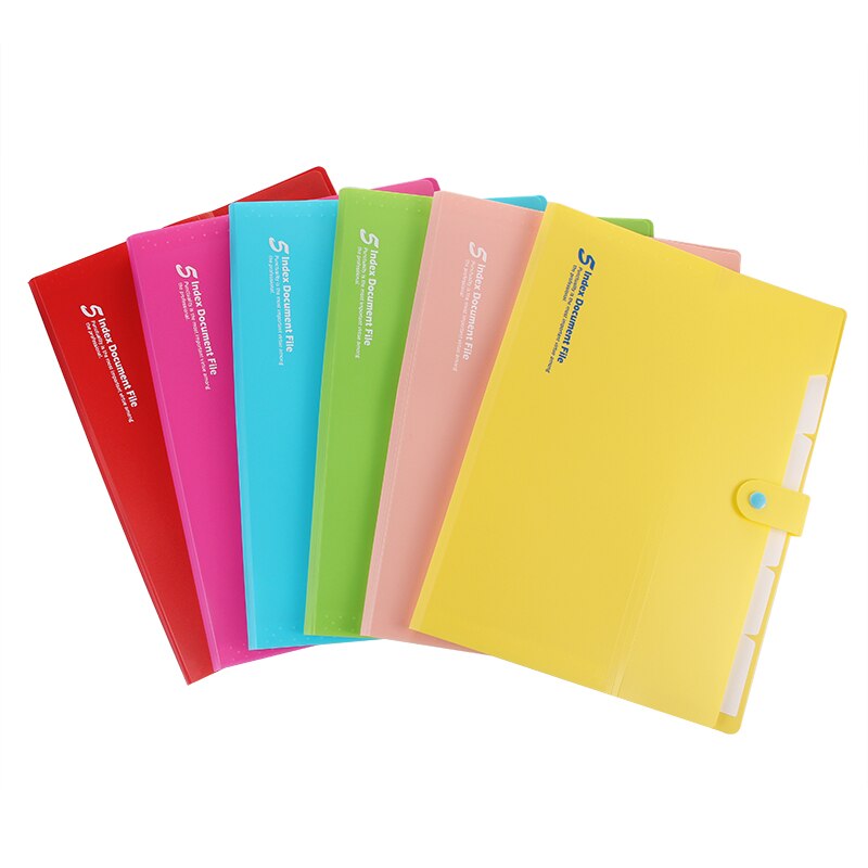 A4 cute 10 color file folder document bag pouch bi... – Vicedeal