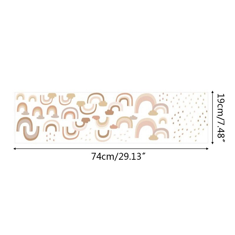 DIY Rainbow Rain Wall Sticker Bedroom Self-adhesiv... – Grandado