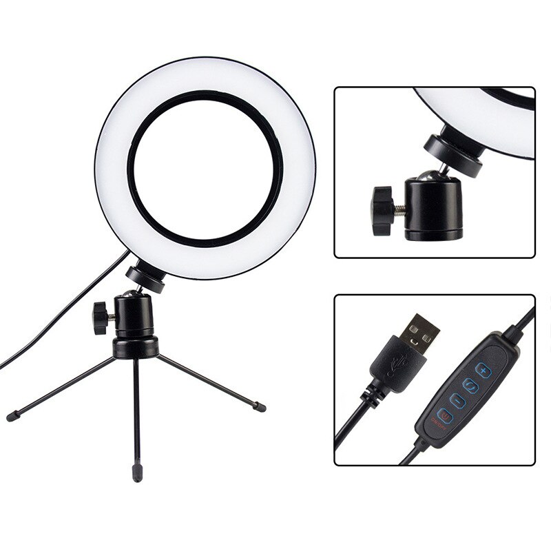 6-Inch round Frame Fill Light Retouched Self-Portr... – Grandado