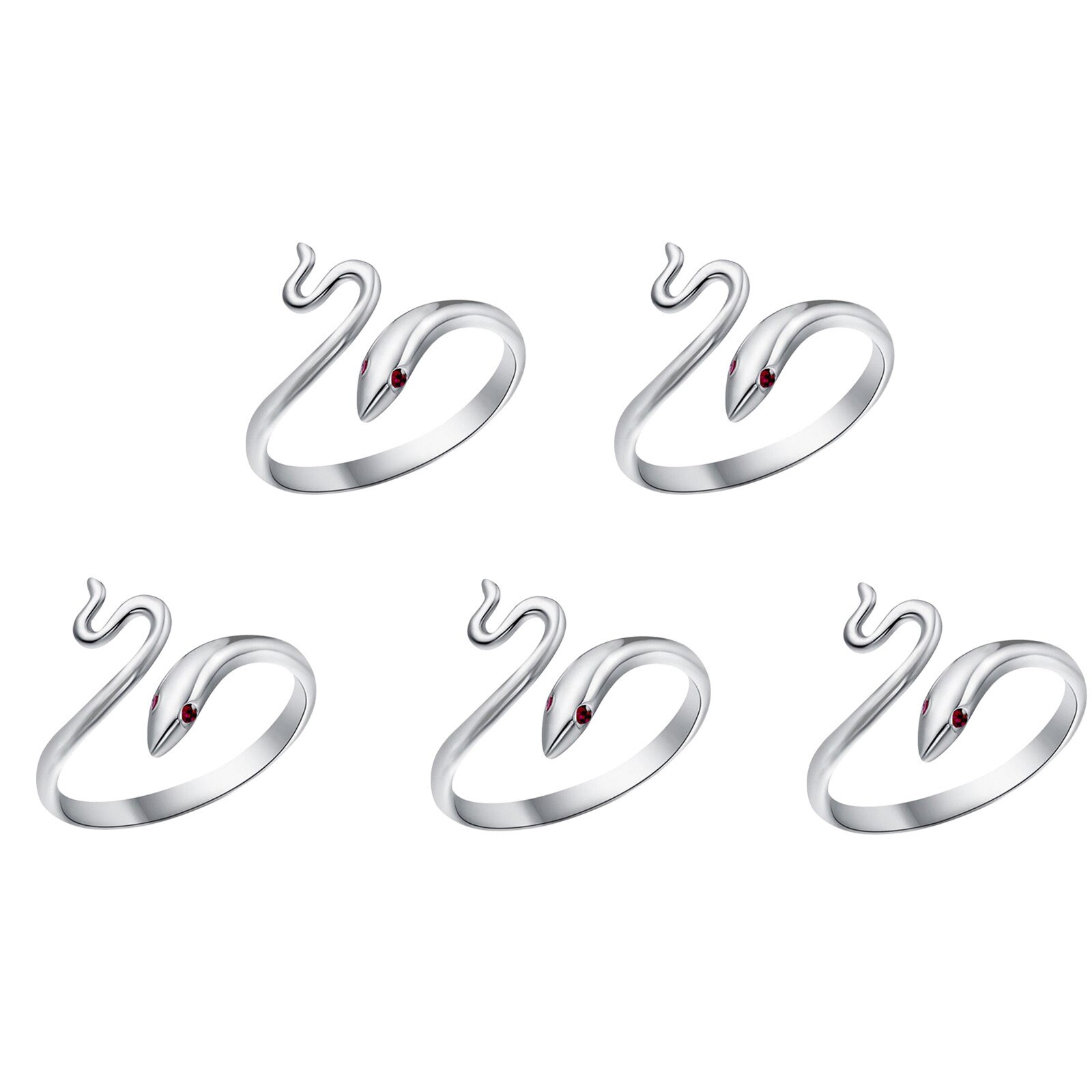 Breien Vintage Punk Metalen Hart Vierkante Ringen ... – Vicedeal