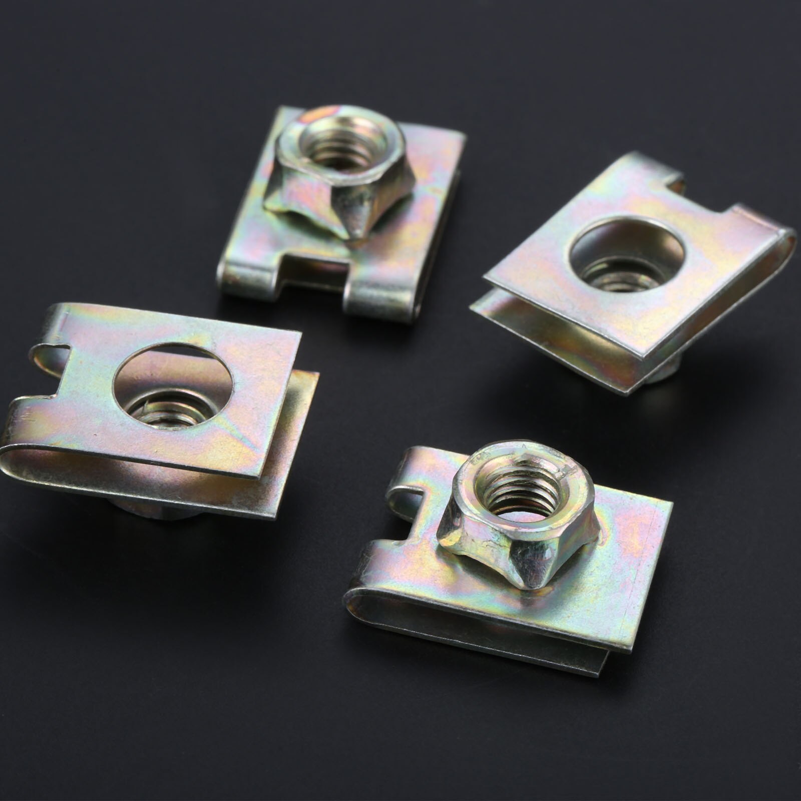 Yetaha 20Pcs Metal Spring U-Type Plate Nut Speed C... – Grandado