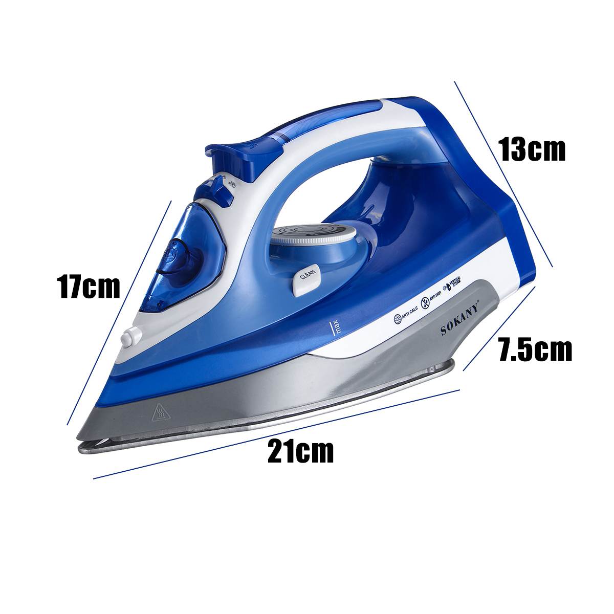 Cordless Electric Steam Iron 2400W Portable Ironin... – Grandado