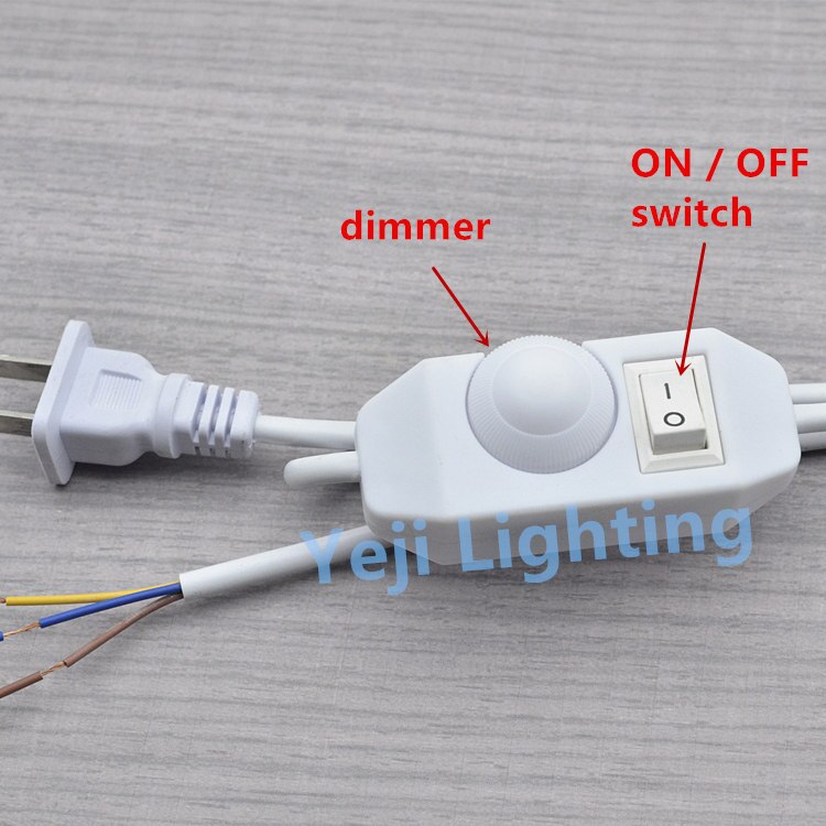 1.8m cable wire with knob dimmer ON / OFF button r... – Vicedeal