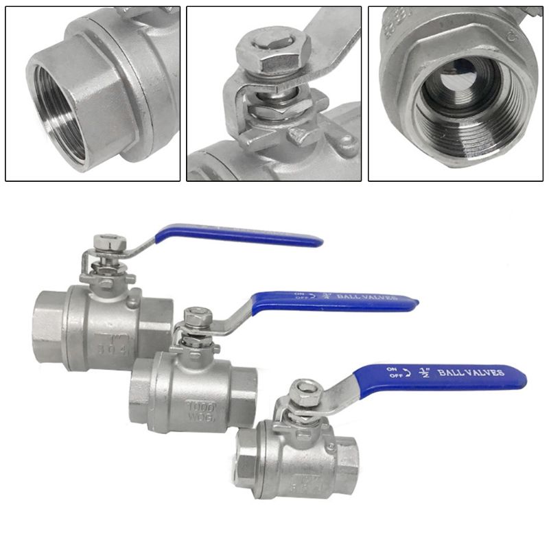 304 1/2\" 3/4\"1\" 2P two piece stainless steel fu... – Vicedeal