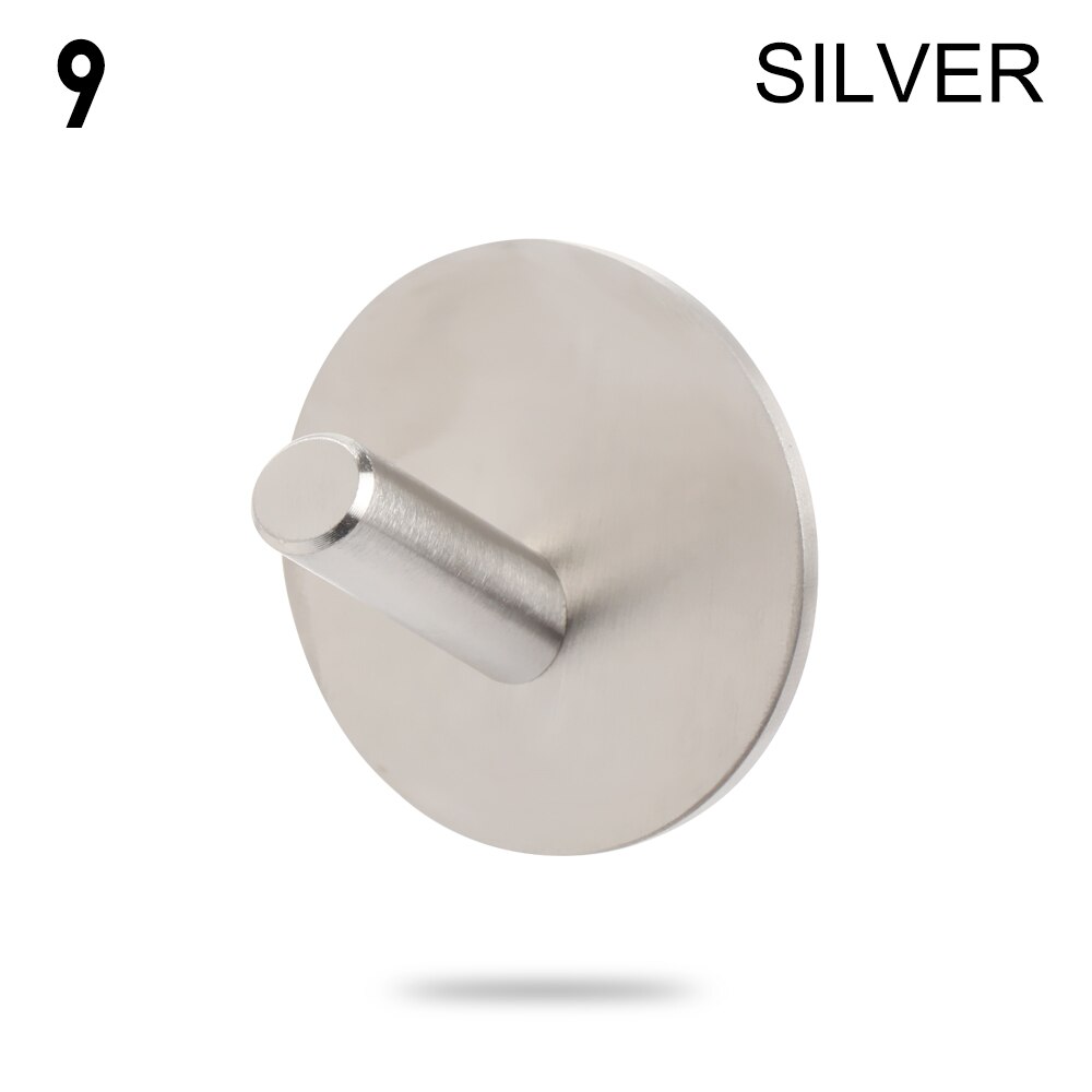 12 Styles Black Silver Hook Wall Towel Hook Stainl... – Vicedeal