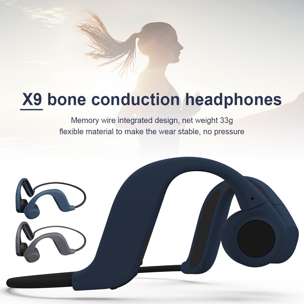 X9 Bone Conduction Waterproof Bone Earphones with ... – Vicedeal