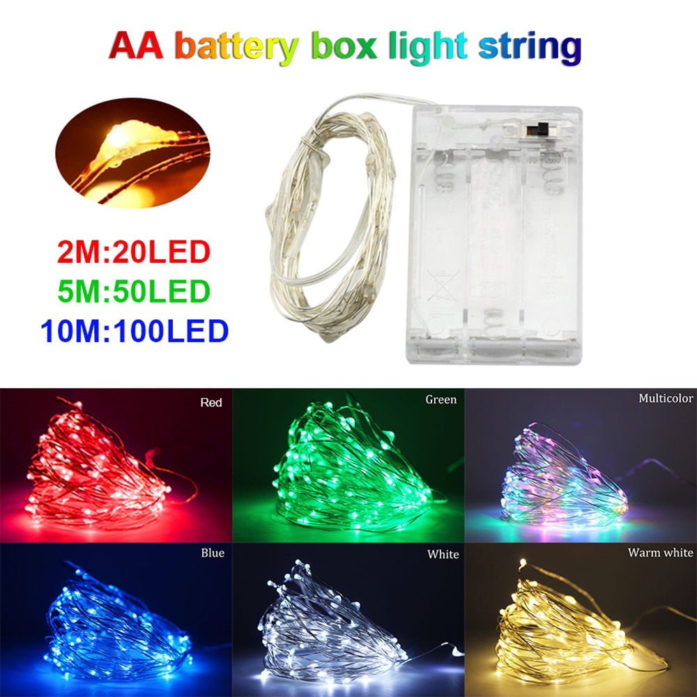 Tira de luces Led con cable de cobre, 2M, 5M, 10M,... – Vicedeal