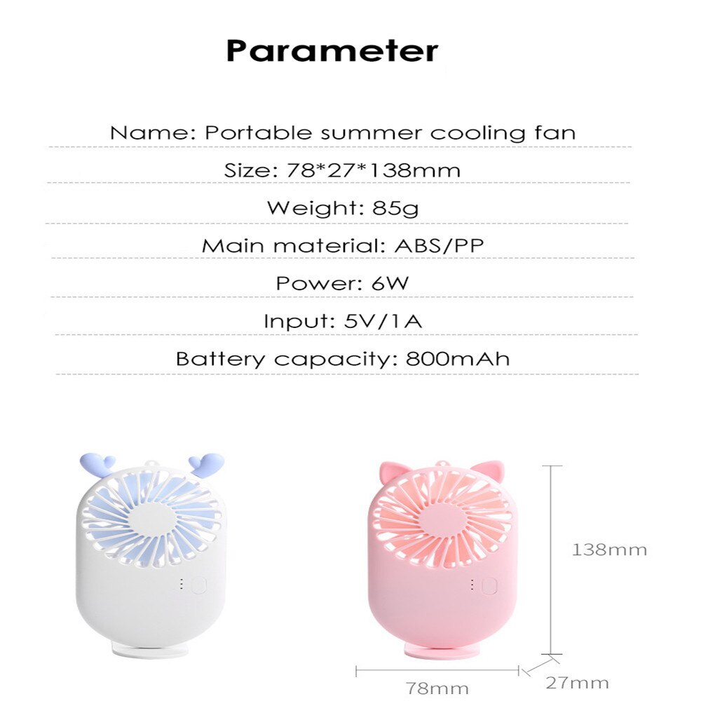 Pocket Fans Usb Charge Mini- Hold Fans Student Out... – Vicedeal