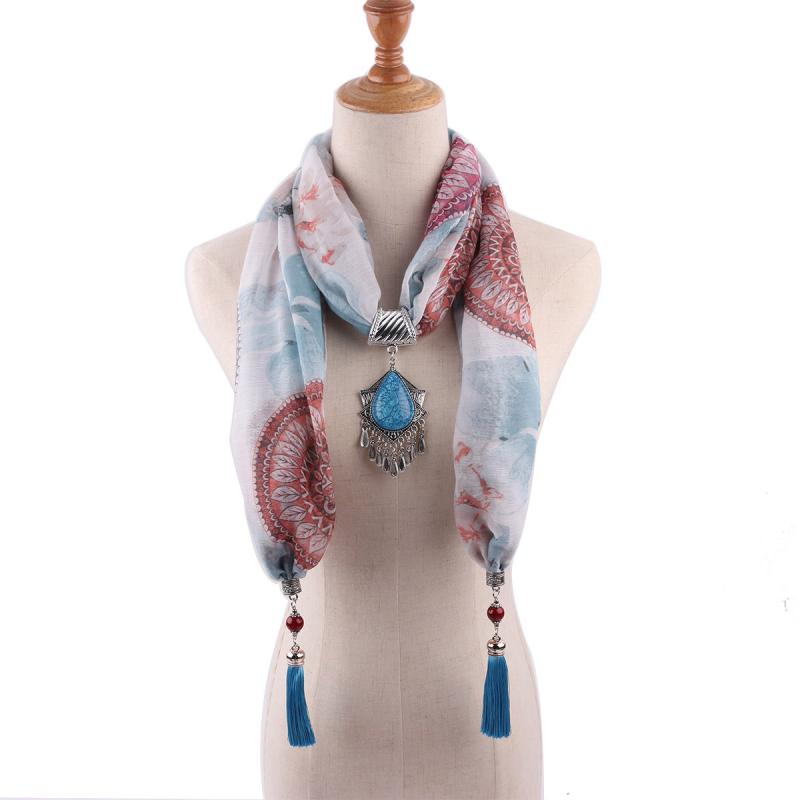 Luxury Scarf Necklace Jewelry Pendants Decoration ... – Grandado
