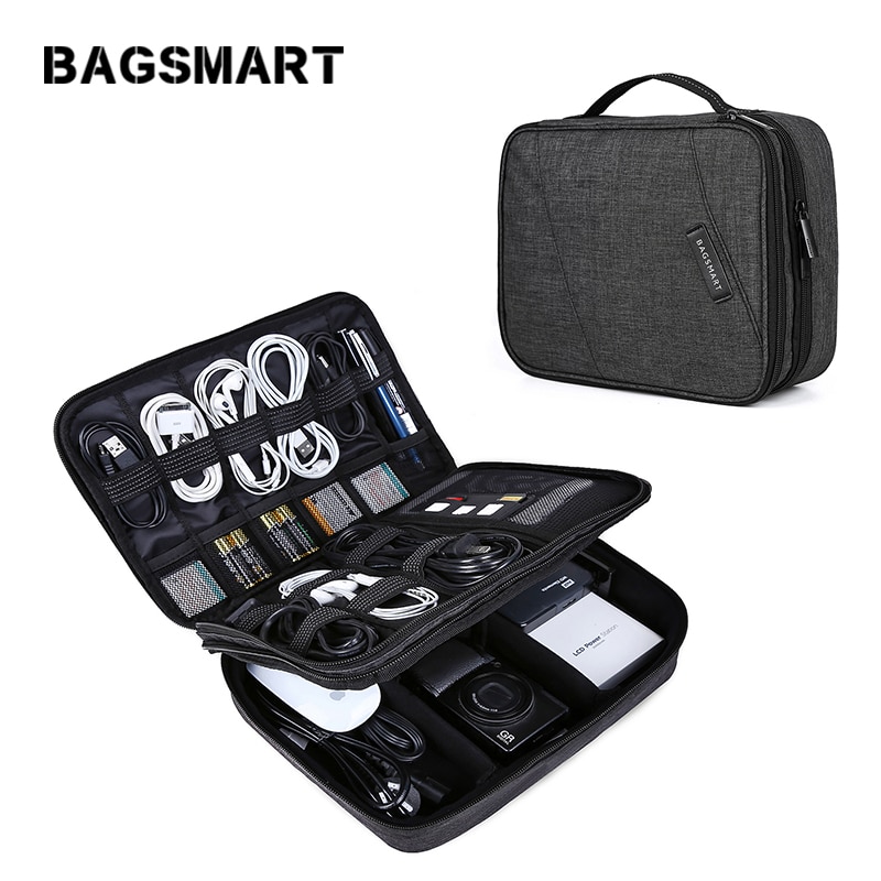 BAGSMART Travel Electronics Organizer Bag Portable... – Vicedeal