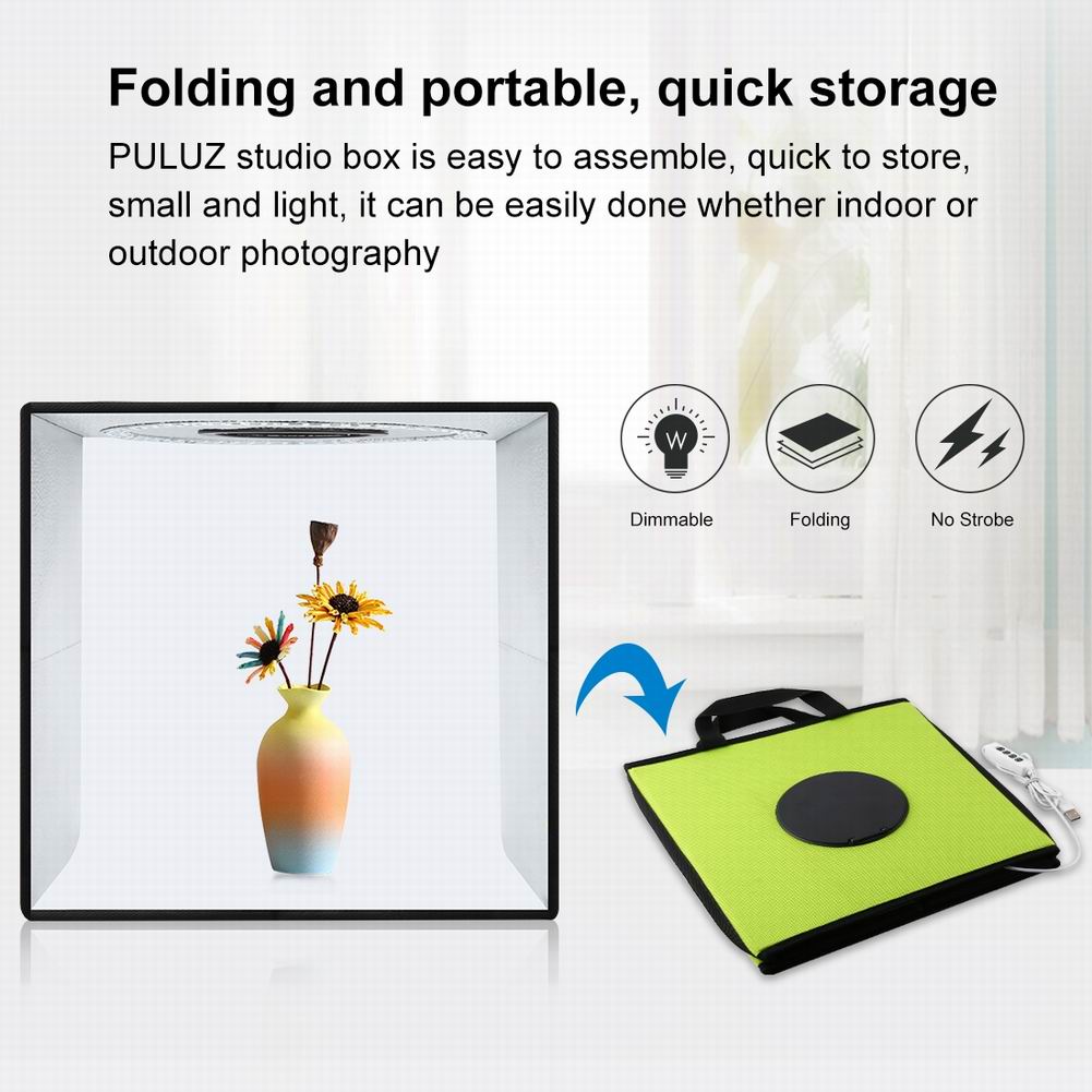Mini Ring Lightbox Folding Portable Photo Studio B... – Vicedeal