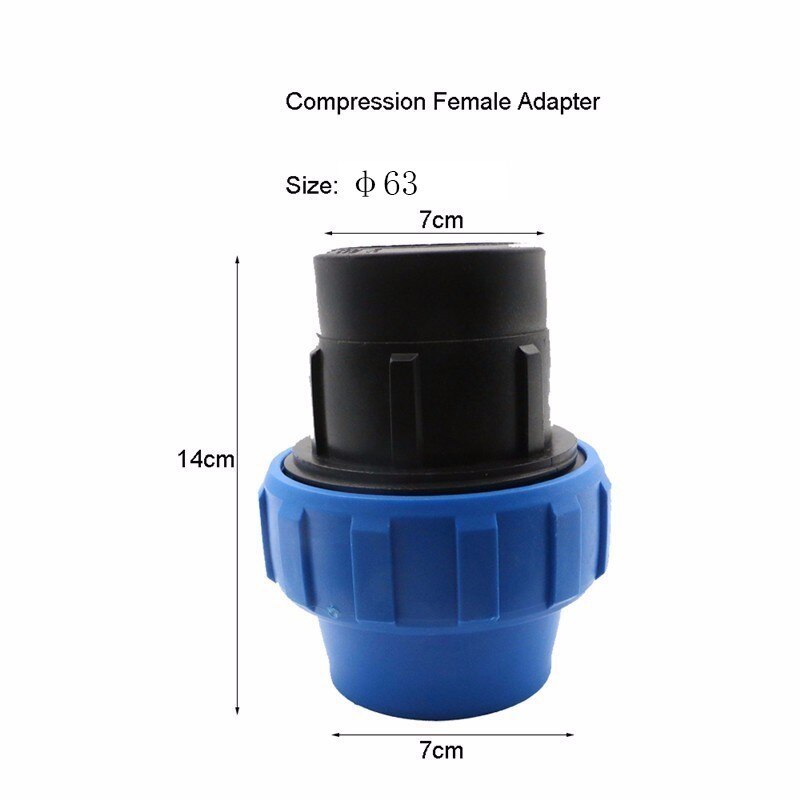 1pc HDPE Compression Female Adapter Plastic PP Cou... – Grandado