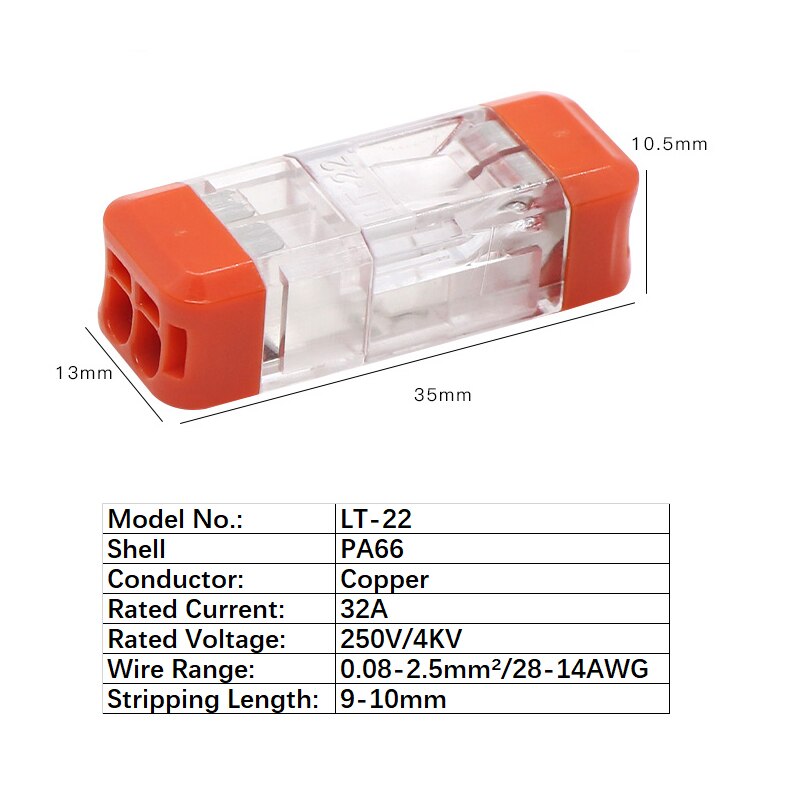 2/3pin Docking Mini Quick Wire Connector Universal... – Grandado