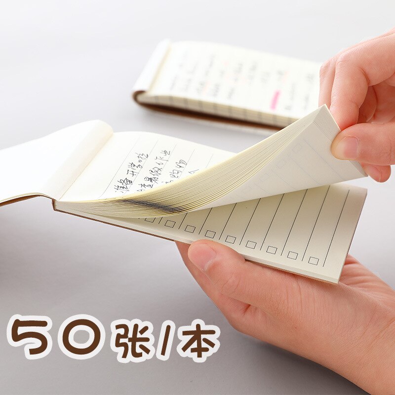 Kraft Paper Strip Notepad Horizontal Mesh Simple P... – Vicedeal