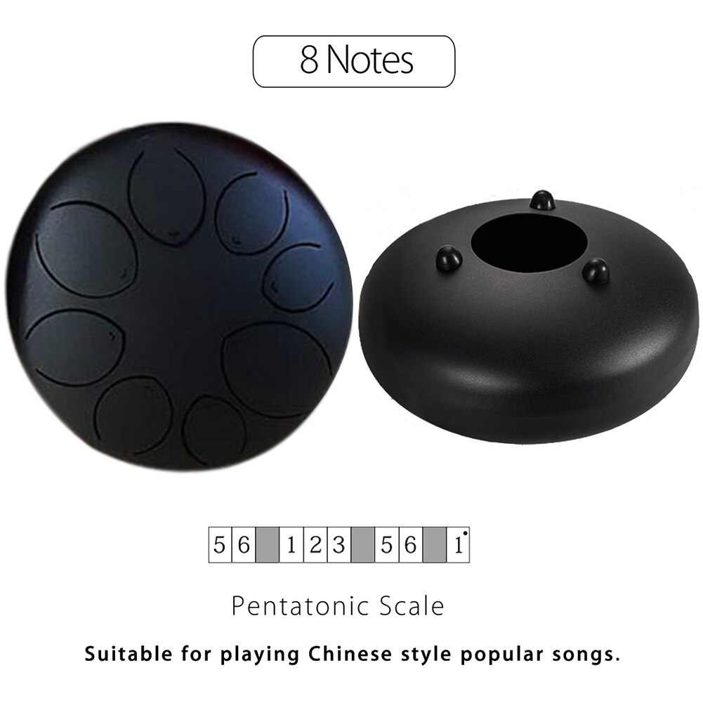 8 Inch 8 Notes Staal Tong Drum Musical Percussie I... – Vicedeal