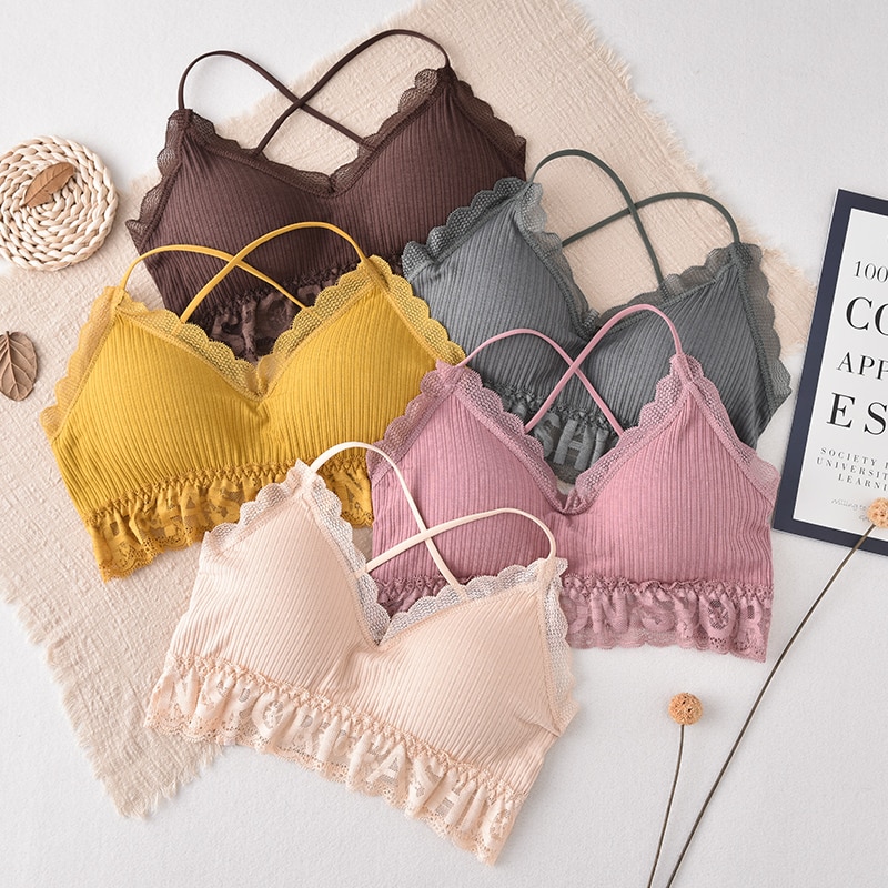 Cmenin plus size bh ultradunne kanten bralette voo... – Vicedeal