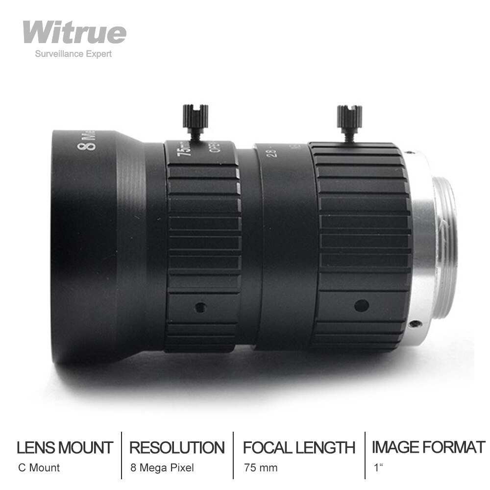 Hd 8MP Cctv Camera Lens 75Mm C Mount Handmatige Ir... – Vicedeal