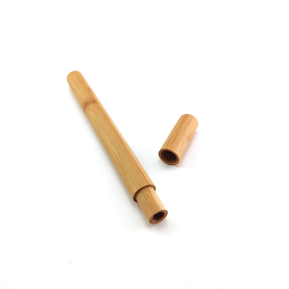 Natural bamboo drinking straw travelling set sisal... – Grandado