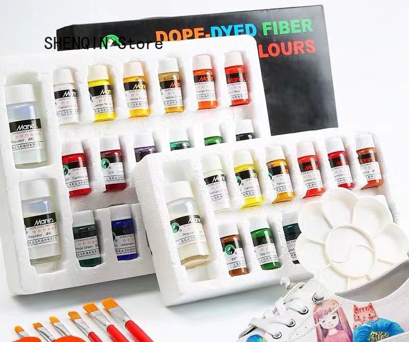 Professionele Textiel Verf Kleur Verf Acryl Diy Ha... – Grandado