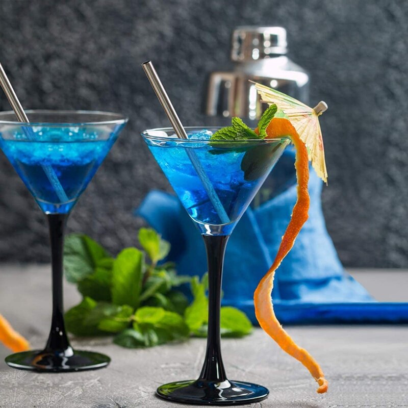 10-pack herbruikbare metalen rietjes 5 inch korte ... – Grandado