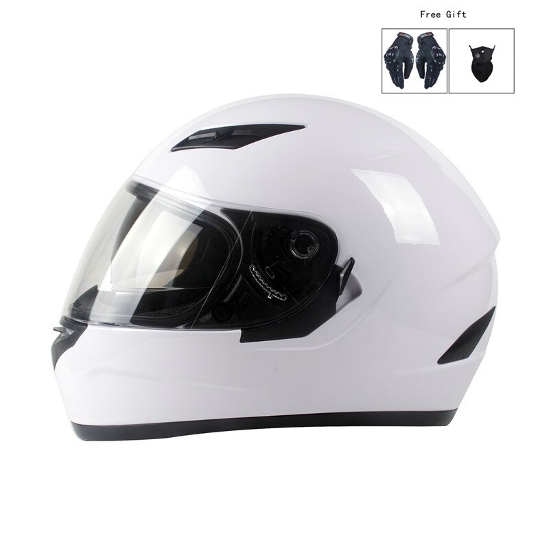 Black Full Face Helmet Motocross Helmets Modular P... – Grandado