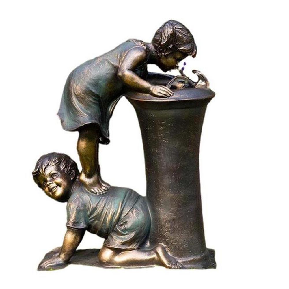 Garden Statues So Cute Boy & Girl Garden Press... – Grandado