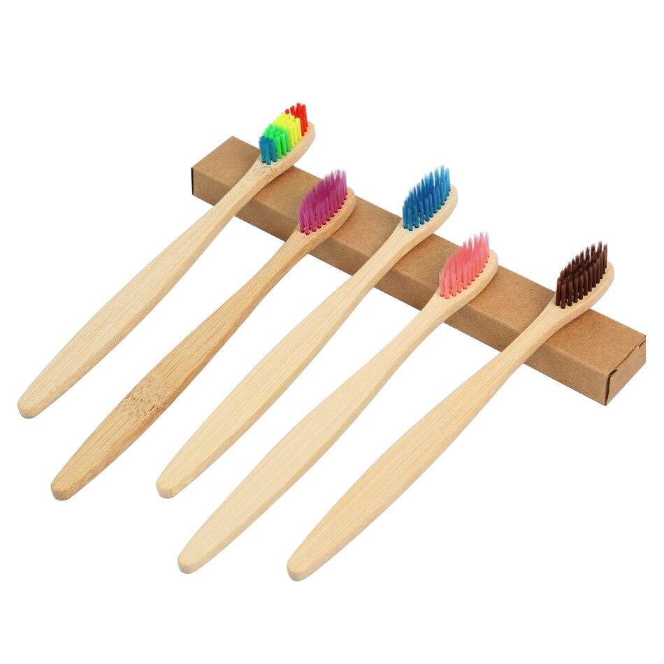 10 Pack Toothbrush Eco Friendly Bamboo Soft Fibre ... – Vicedeal