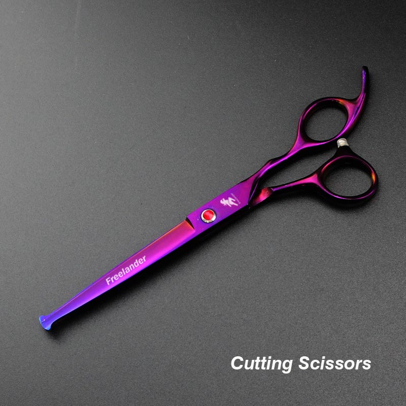 7.0inch pet grooming scissors set straight cut tee... – Vicedeal