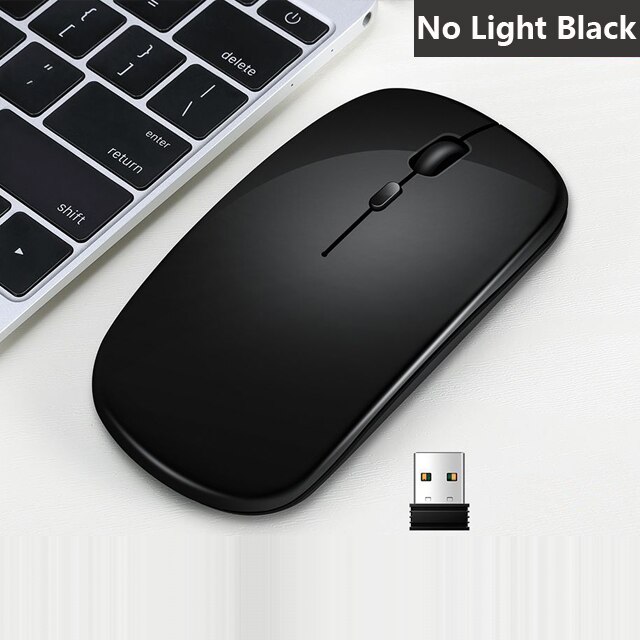 Rechargeable Wireless Mouse 2.4GHz USB Optical LED... – Vicedeal