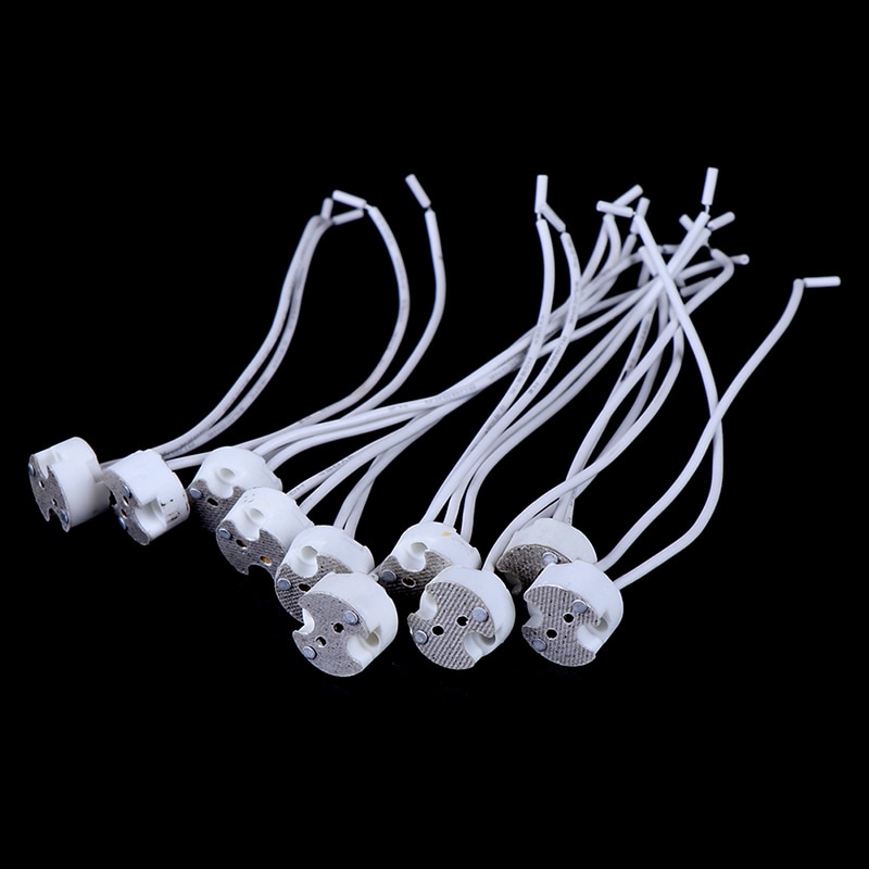 10/5/1pcs 220V 2A MR16 GU5.3 Base Socket Wire Conn... – Grandado