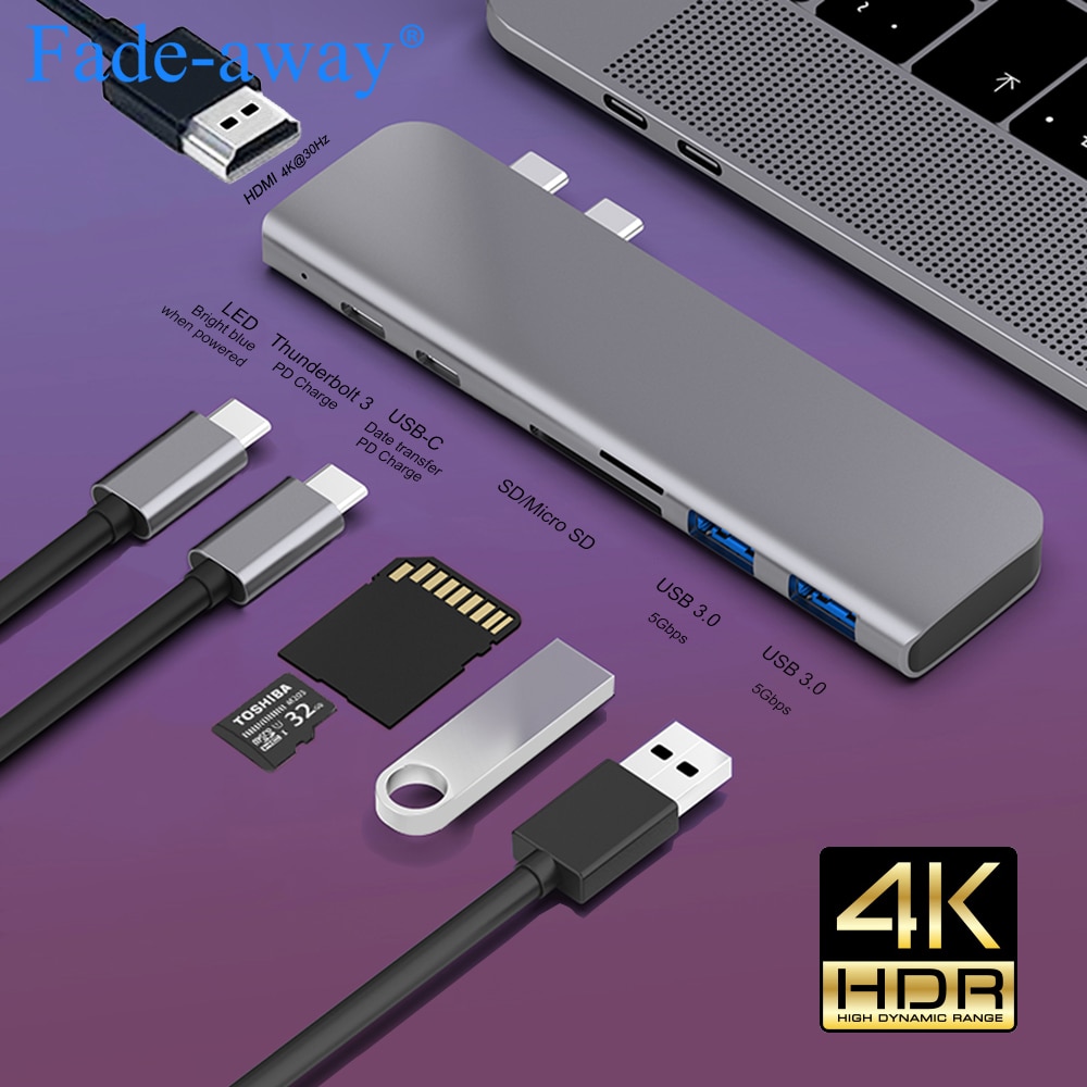 USB 3.1 Type-C Hub To HDMI 4K Thunderbolt 3 Adapte... – Vicedeal