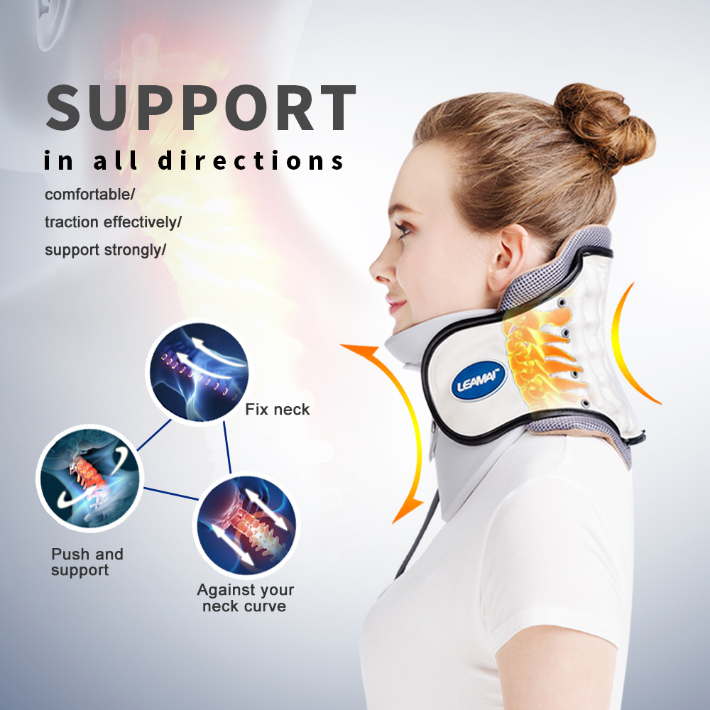 Electric Infrared Heating Cervical Traction Neck S... – Grandado