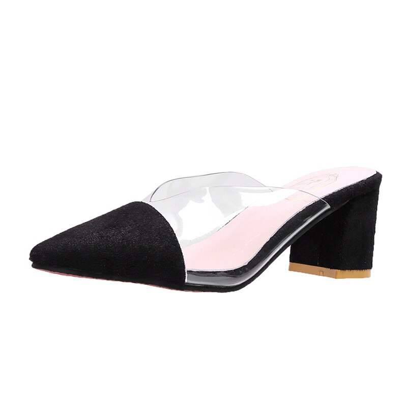 Square heel High heels slippers women summer shoes... – Grandado