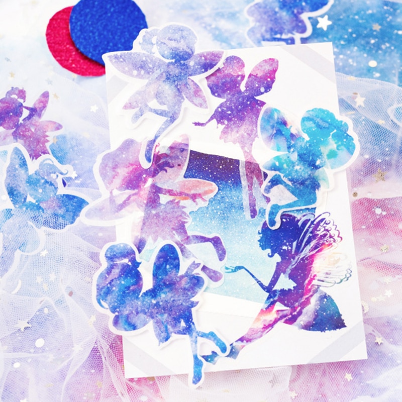 Vintage Bright little fairy diary paper diary stic... – Grandado