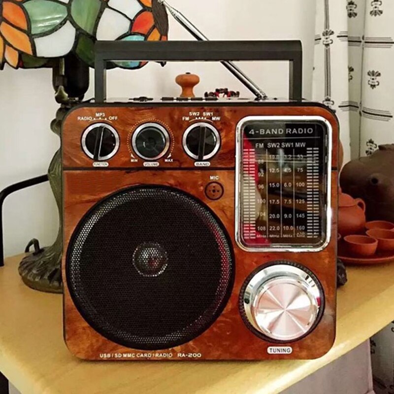 TRANSCTEGO Radio Draagbare Retro Desktop Vantage A... – Vicedeal