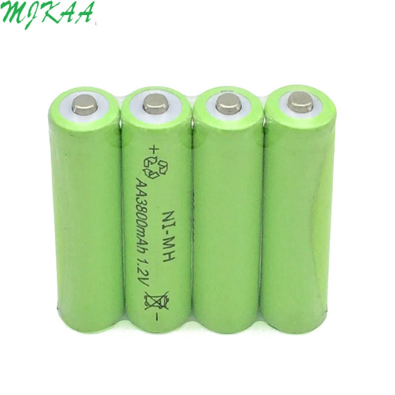 4Pcs Ni-MH 1.2V 3800mAh Green AA Rechargeable Nick... – Vicedeal