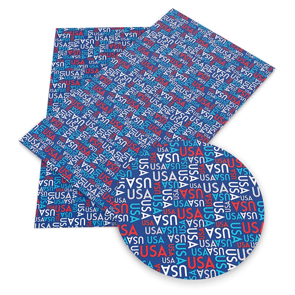 20*34cm Fourth of July Theme Printed Vinyl Fabric ... – Vicedeal